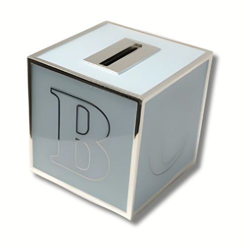 ABC Cube Money Box Pastel Blue – Key Location
