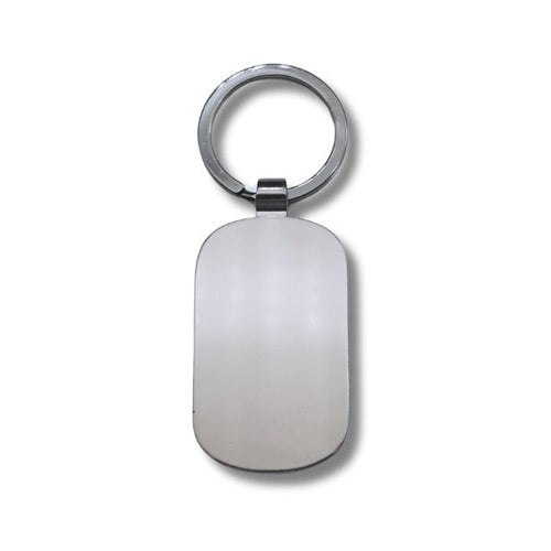 Gunmetal Rectangle Keyring – Key Location